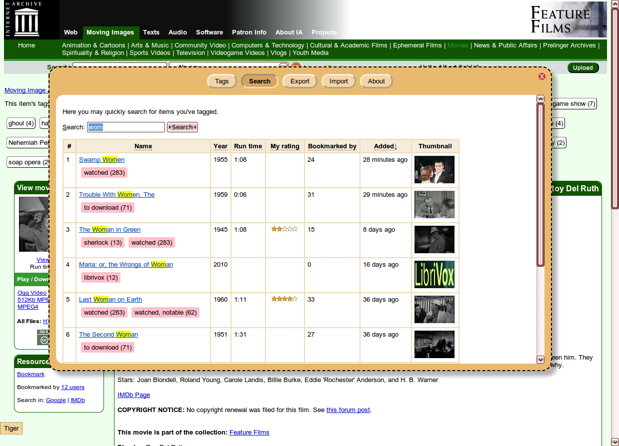 Tiger -- The browser extension